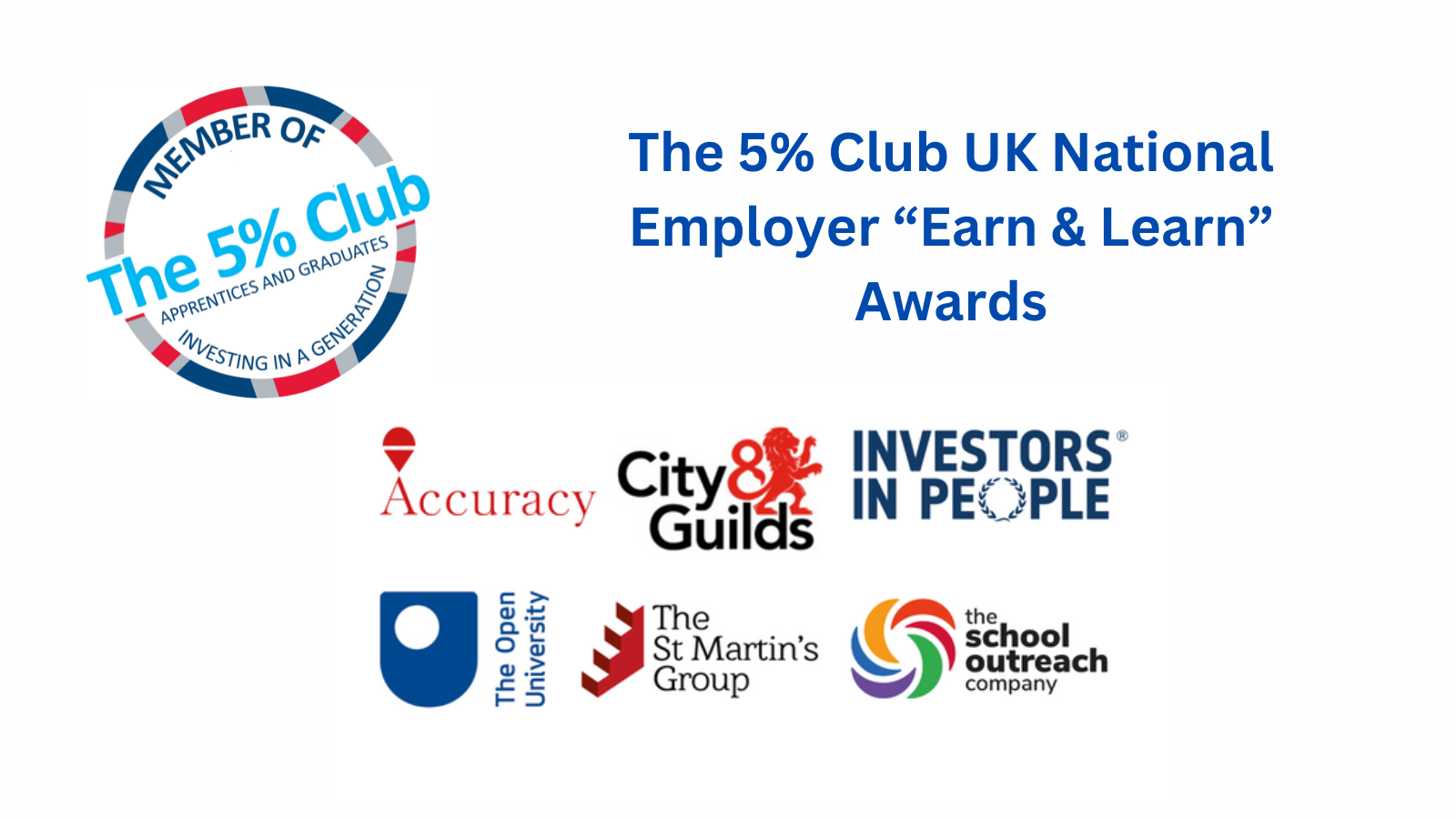 Further Recognition for members of The 5% Club - Award Winners to be ...